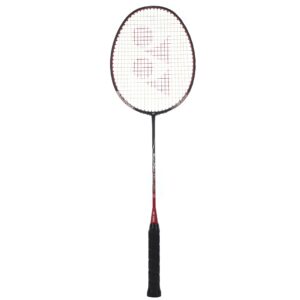 yonex muscle power 33 light graphite badminton racquet, black red