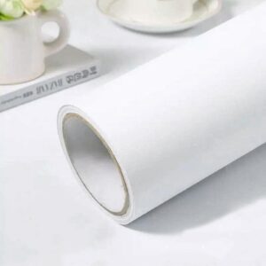 practicalws 15.7" x393.7" white self-adhesive wallpaper peel and stick wallpaper stick wallpaper shelf liner