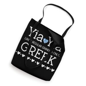 Yia Yia Like a Regular Grandma Only Greek Gift Grandmother Tote Bag