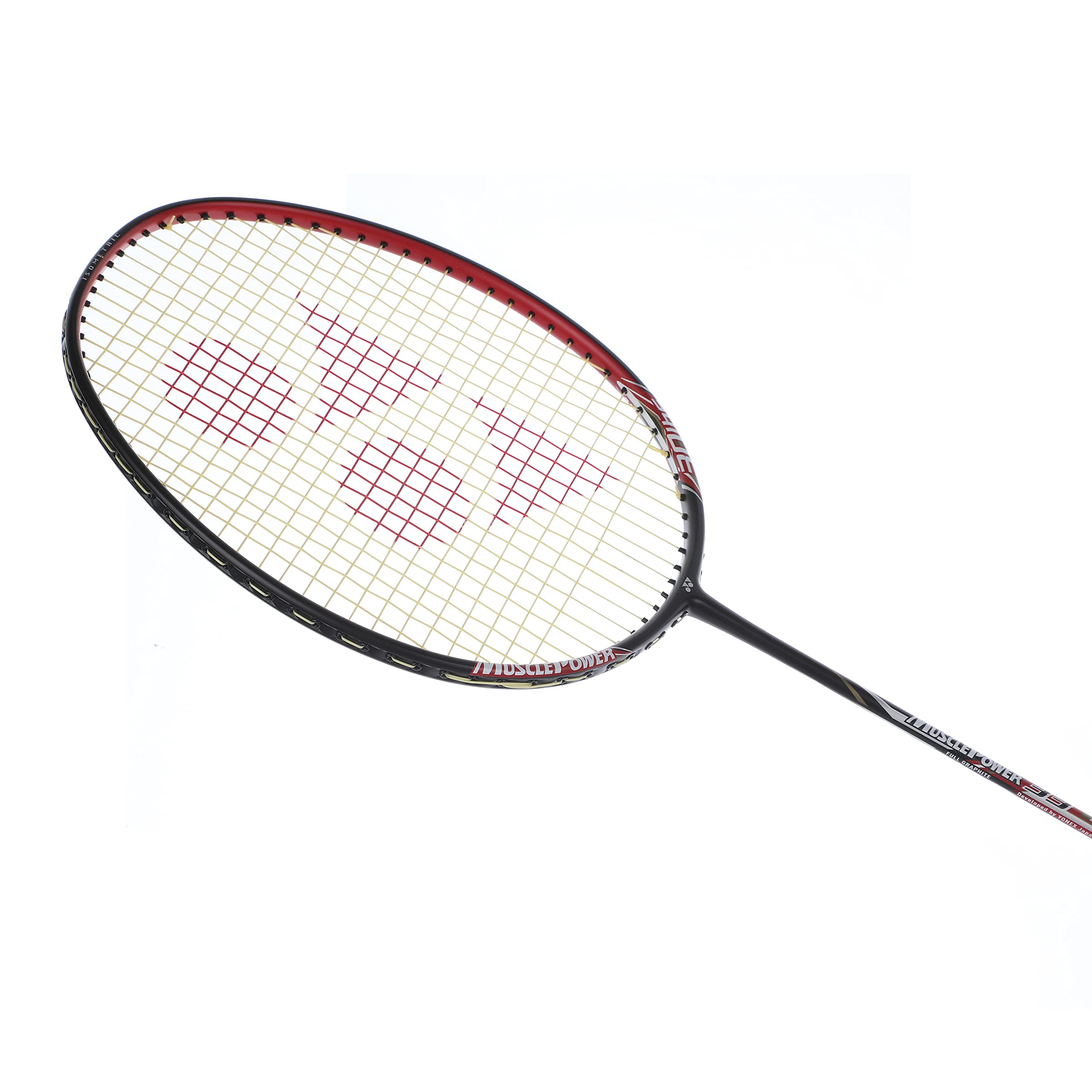 YONEX Muscle Power 33 Light Graphite Badminton Racquet, Black Red