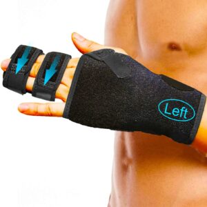 trigger finger splint finger brace – help mallet fingers or hand splint for metacarpal fractures broken fingers, injuries, arthritis, trigger finger, tendonitis and pain relief