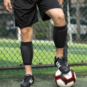 AIMISICAR Kids Youth Soccer Shin Guards, Shin Pads and Shin Guard Sleeves for 3-15 Years Old Boys and Girls for Football Games, EVA Cushion Protection Reduce Shocks and Injuries