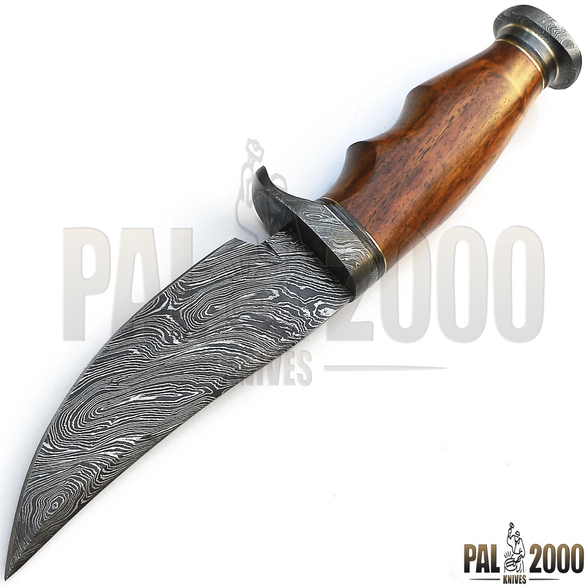 PAL 2000 HUNTING KNIVES HUN-9104 Custom Knife Handmade Damascus Steel Knife With Sheath