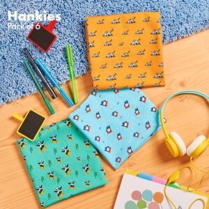 HexaFun 100% Pure Organic Cotton Unisex Handkerchief, Multi-color & Printed, Soft & Stylish