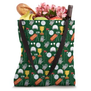 Golf Pattern Golfer Golf Game Player Fans Tote Bag