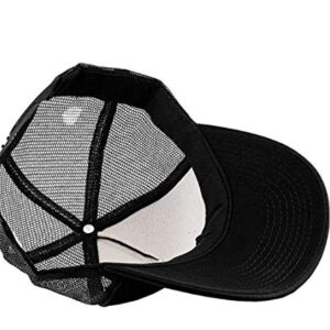 ALLNTRENDS Adjustable Trucker Hat Capsule Corp Embroidered Mesh Baseball Cap Adult Graphic Anime Hats (White)