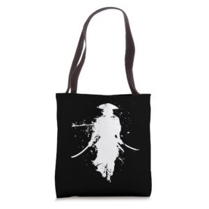 samurai warrior - sword art japanese fighter katana tote bag