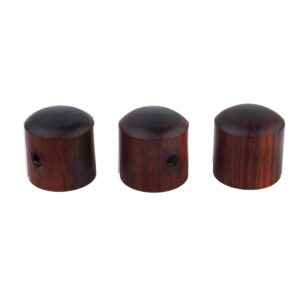 Guyker Red Sandalwood Potentiometer Control Knobs Dia. 6mm (0.24") Shaft Pots - Rotary Volume Tone Knob Replacement Part for Electric Guitar or Precision Bass - 3 Piece