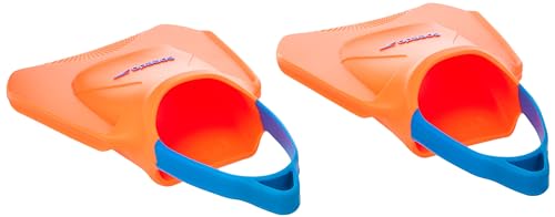 Speedo Unisex's Biofuse Fitness Fin, Fluro Tangerine/Pool Blue/Blue Flame, S