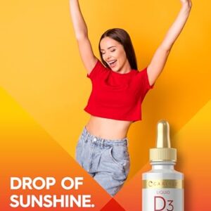 Carlyle Liquid Vitamin D3 | 5000 IU (125 mcg) | 2 oz | Vegetarian, Non-GMO, and Gluten Free Supplement | Vitamin D Liquid Drops for Adults