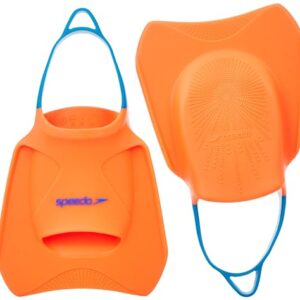 Speedo Unisex's Biofuse Fitness Fin, Fluro Tangerine/Pool Blue/Blue Flame, S