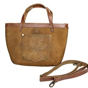 STS Ranchwear Calvary Satchel Distressed Brown Leather One Size