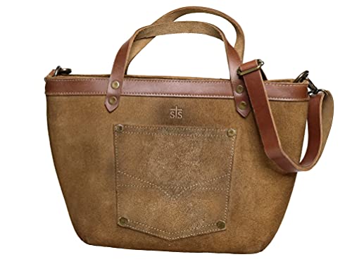 STS Ranchwear Calvary Satchel Distressed Brown Leather One Size