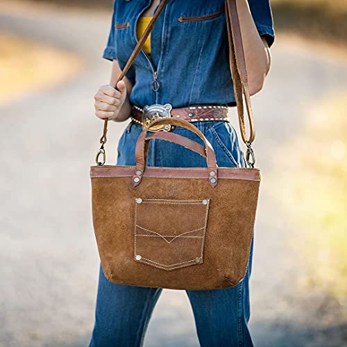 STS Ranchwear Calvary Satchel Distressed Brown Leather One Size