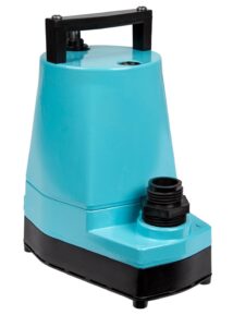 little giant 5-msp 115-volt, 1/6 hp, 1500 gph, aluminum manual utility pump, 25-ft. cord, blue 505712