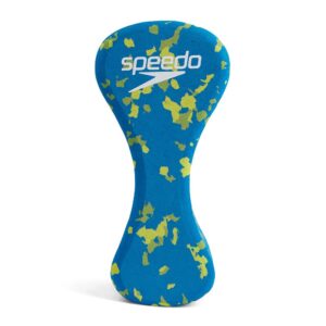 speedo unisex foam pullbuoy | swim training, nordic teal/atomic lime/olive, one size