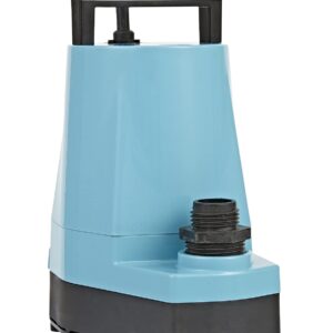 Little Giant 5-MSP 115-Volt, 1/6 HP, 1500 GPH, Aluminum Manual Utility Pump, 25-Ft. Cord, Blue 505712