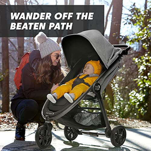 Baby Jogger City Mini GT2 All-Terrain, Lightweight Stroller with Forever Air Tires, One-Hand Fold, and All-Wheel Suspension, Pike Exclusive includes Belly Bar, Leatherette Handlebar, & Premium Fabric