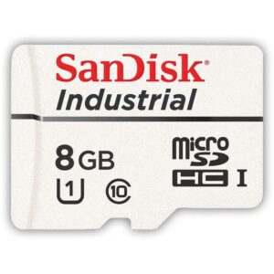 SanDisk Industrial 8GB Micro SD Memory Card Class 10 UHS-I MicroSD (Bulk Pack) in Cases (SDSDQAF3-008G-I) Bundle with (1) Everything But Stromboli Card Reader (8GB, Pack of 50)