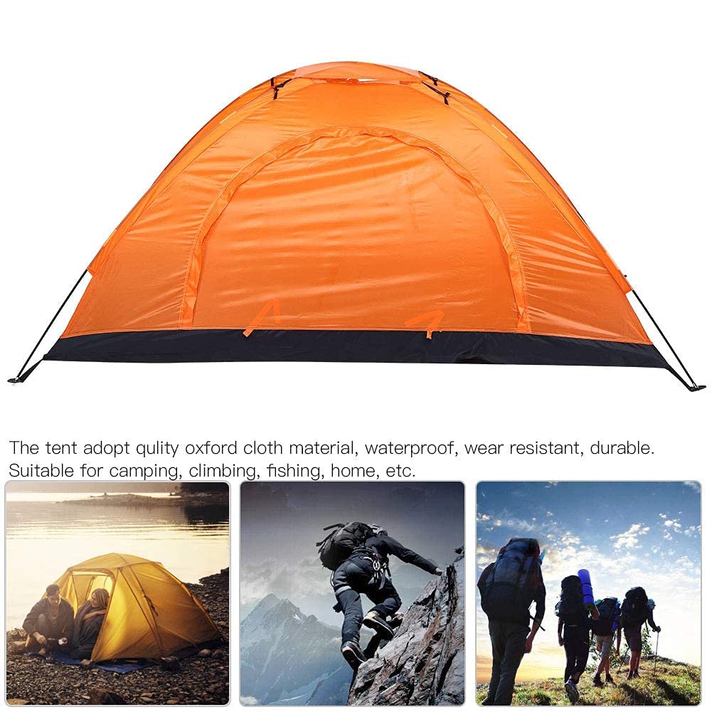 Cyrank Single Person Waterproof Tent, Lightweight, Windproof, Suitable for Camping & Hiking