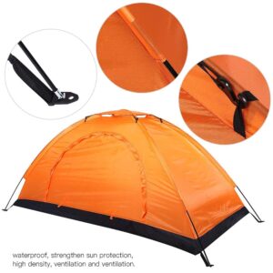 Cyrank Single Person Waterproof Tent, Lightweight, Windproof, Suitable for Camping & Hiking