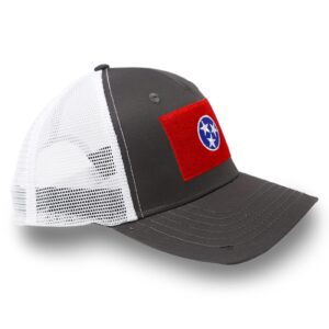 International Tie Tennessee Flag Hat for Men and Women – Adjustable One Size State Flag Cap, Baseball, Snapback, Hat Mesh Back with an Embroidered Patch