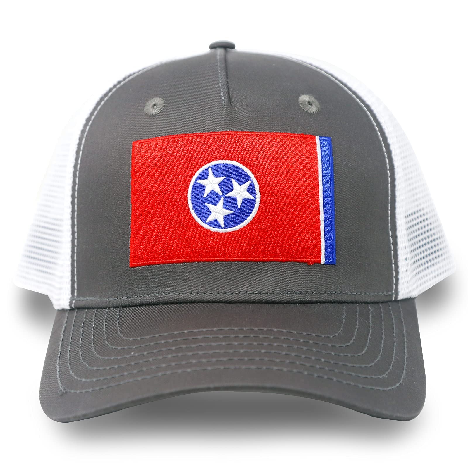 International Tie Tennessee Flag Hat for Men and Women – Adjustable One Size State Flag Cap, Baseball, Snapback, Hat Mesh Back with an Embroidered Patch