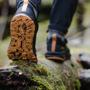 Icebug Mens Haze RB9X GTX Trail Hiking Shoe with Traction Sole, Black/Maple, 11.0