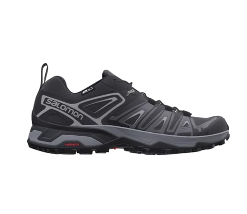 Salomon Men's X ULTRA PIONEER CLIMASALOMON™ WATERPROOF Hiking Shoes for Men, Black / Magnet / Bluesteel, 11.5