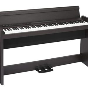 KORG, LP-380U Digital Home Piano with 88-Key Fully Weighted Keyboard, Built-in Speakers, Furniture Stand, and 3-Pedal Unit (LP-380-RW-U)