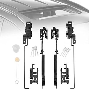 sunroof repair kit compatible with ford f150/f250/f350/f450/expedition lincoln navigator mark lt aftermarket track assembly parts replace# 02esr1201abk