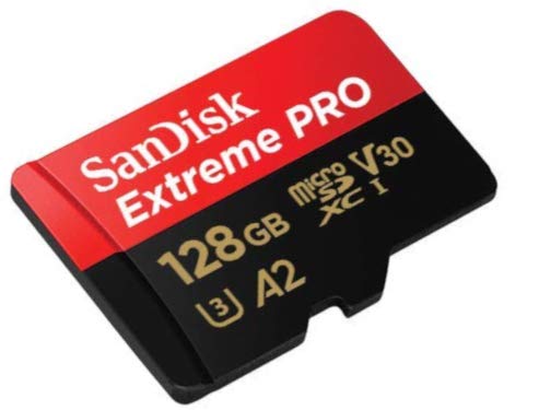 SanDisk Extreme Pro MicroSD Card 128GB Memory Card for DJI Air 2S Drone (SDSQXCY-128G-GN6MA) Class 10 Video Speed V30 UHS-I U3 160MB/s SDXC Bundle with (1) Everything But Stromboli Micro Card Reader