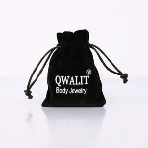 QWALIT Fake Nipple Rings for Women Nipple Ring with Necklaces Fake Nipple Rings Non Piercing Nipple Rings