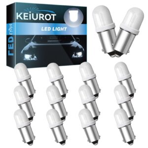 keiurot 47 bulb 44 755 756 1893 1895 1847 bulb t47 ba9s led bulb dc ac 6.3v 6v nonpolarity for pinball led bulbs pinball machine light bulb lamp white pack of 15