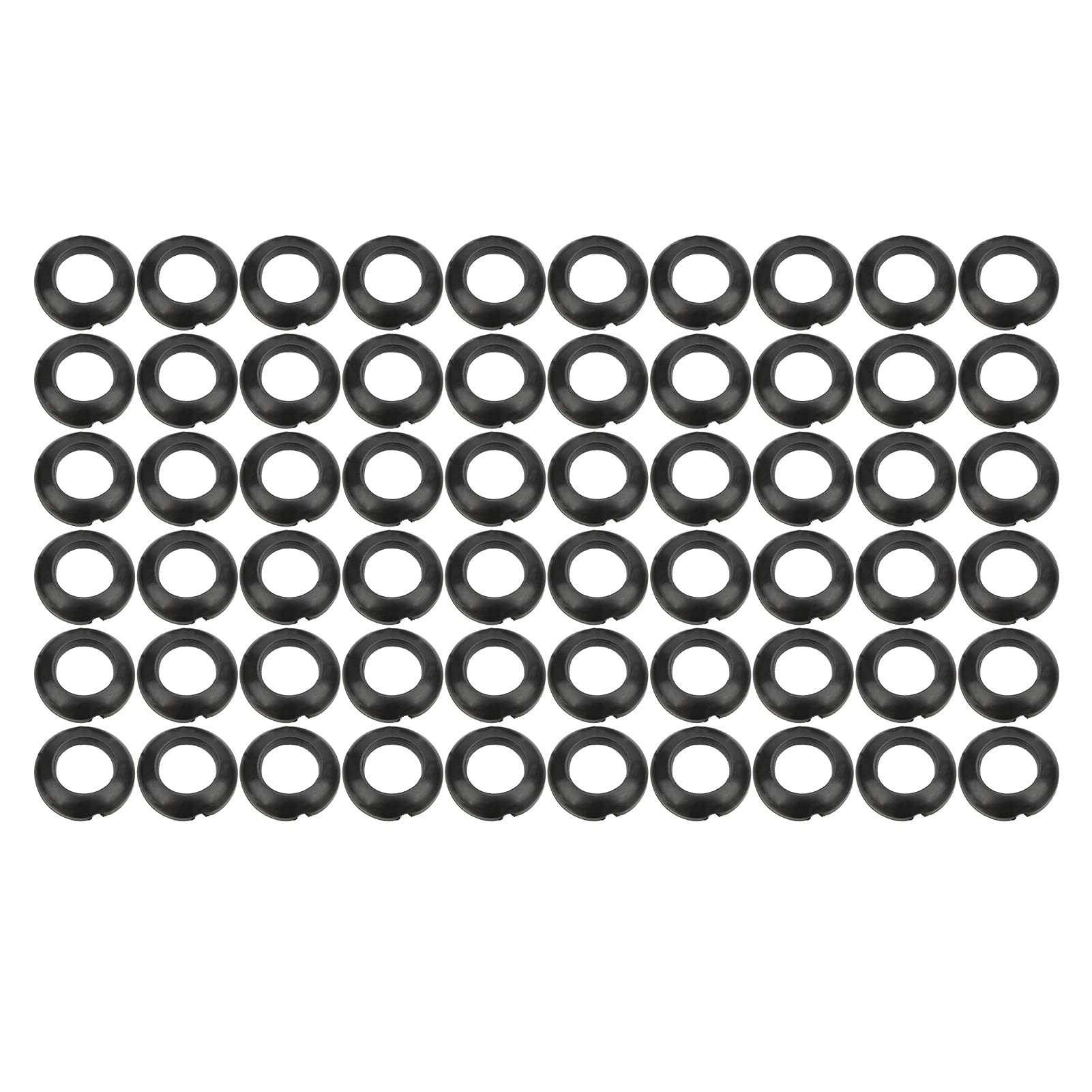 Alomejor 60PCS Rubber Ring Winding Check Fishing Rod Elastic Winding Check Dress Ring for Fly Spinning(13MM)