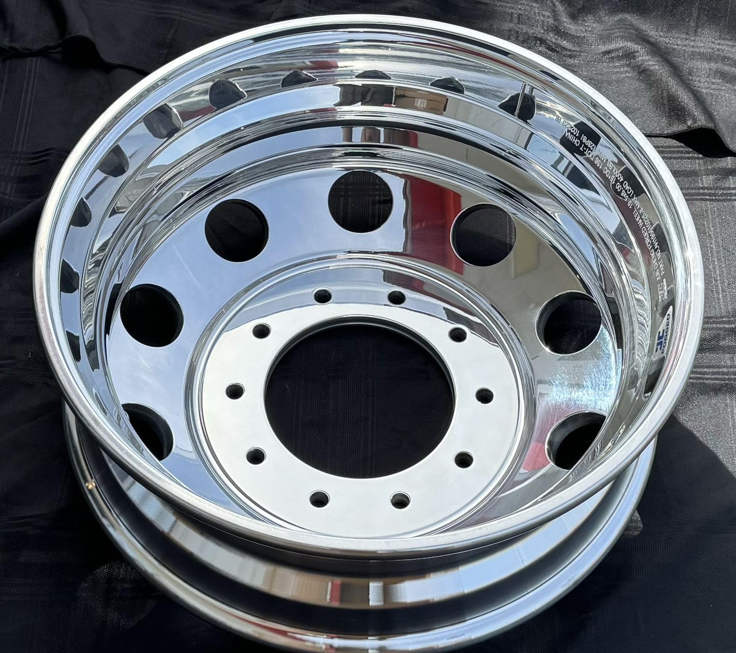 Generic 19.5 inch x6 aluminum wheels extra Polished Dual Wheel PCD 10HOLES X 225MM for 2005-2021 FORD F450 F550 DODGE 4500 5500