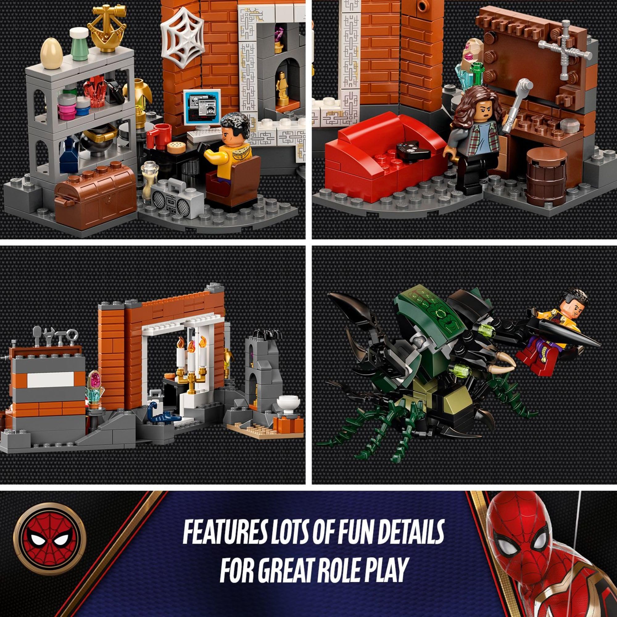 LEGO Marvel Spider-Man at The Sanctum Workshop 76185 Building Kit (355 Pieces)