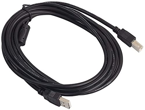 USB B MIDI Cable Compatible with M-Audio Oxygen 25/Keystation 49 MK3/61 MK3/88 MK3/Mini 32 MK3,Native Instruments Maschine Mikro Mk3,Komplete Kontrol M32 A61 Controller Keyboard USB Cable 10 Feet