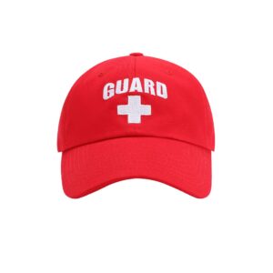 guard hat cotton exquisite embroidery baseball hats red