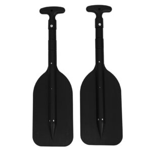 besportble 2pcs sup paddles telescoping plastic boat paddle collapsible oar for kayak jet ski and canoe safety boat accessories