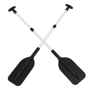 BESPORTBLE 2pcs SUP Paddles Telescoping Plastic Boat Paddle Collapsible Oar for Kayak Jet Ski and Canoe Safety Boat Accessories