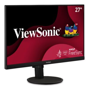 viewsonic va2447-mhj 24 inch full hd 1080p monitor with advanced ergonomics, freesync, 100hz, ultra-thin bezel, eye care, hdmi, vga inputs for home and office