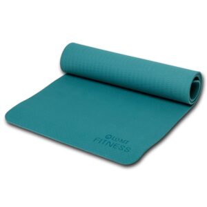 lomi fitness premium yoga mat, non slip tpe material for extra grip, extra padded, exercise & fitness, great for yoga, pilates and more, home & gym workouts, lightweight includes free carrying strap