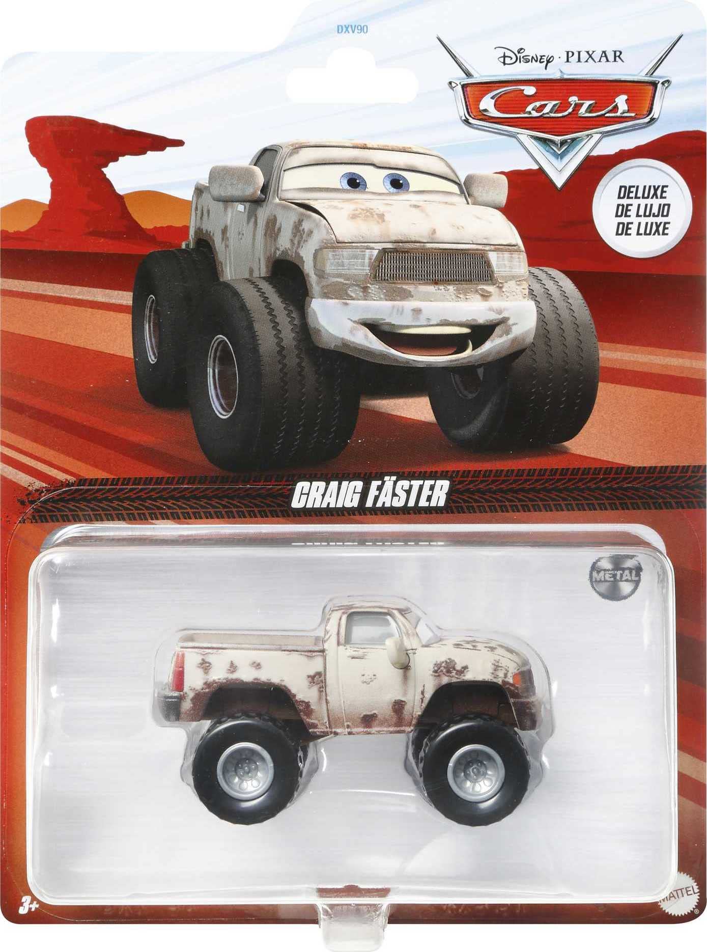 Disney Pixar Cars Deluxe Vehicles, 1:55 Scale Die-Cast Character Cars, Collectible Toy Gifts for Kids Ages 3 Years & Older​