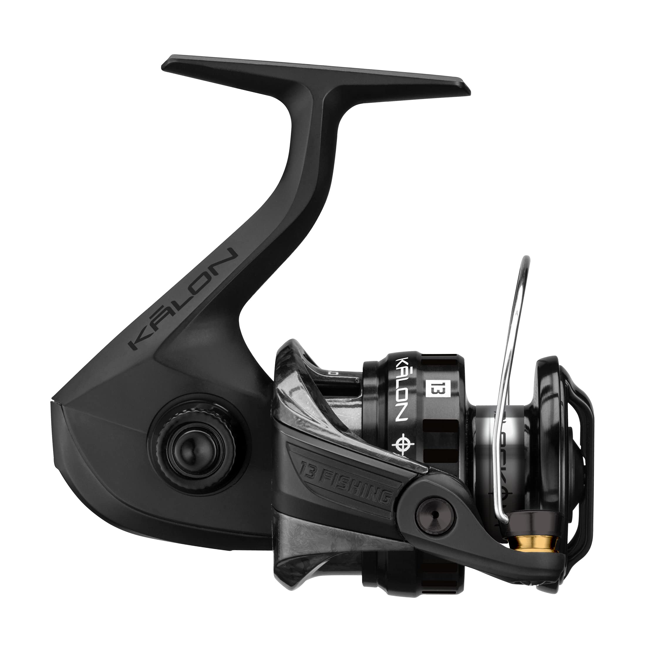 13 FISHING - Kalon O Blackout Spinning Reel - 5.2:1 Gear Ratio - 5.0 Size (Salt+Fresh) - KLO-5.2-5.0