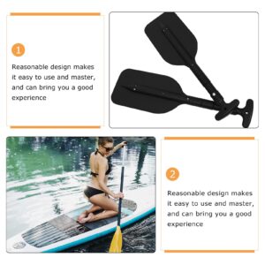 BESPORTBLE 2pcs SUP Paddles Telescoping Plastic Boat Paddle Collapsible Oar for Kayak Jet Ski and Canoe Safety Boat Accessories