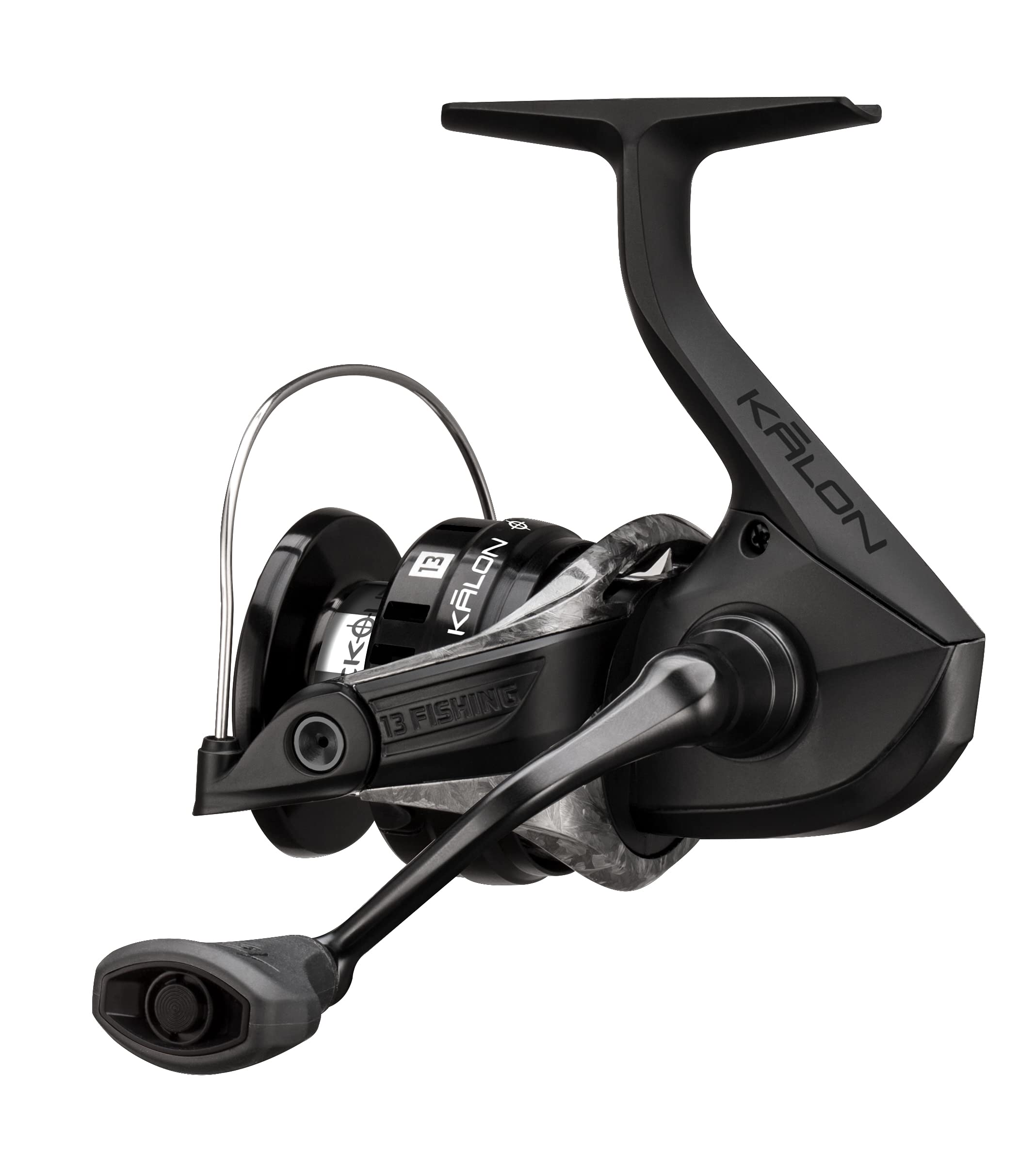 13 FISHING - Kalon O Blackout Spinning Reel - 5.2:1 Gear Ratio - 5.0 Size (Salt+Fresh) - KLO-5.2-5.0