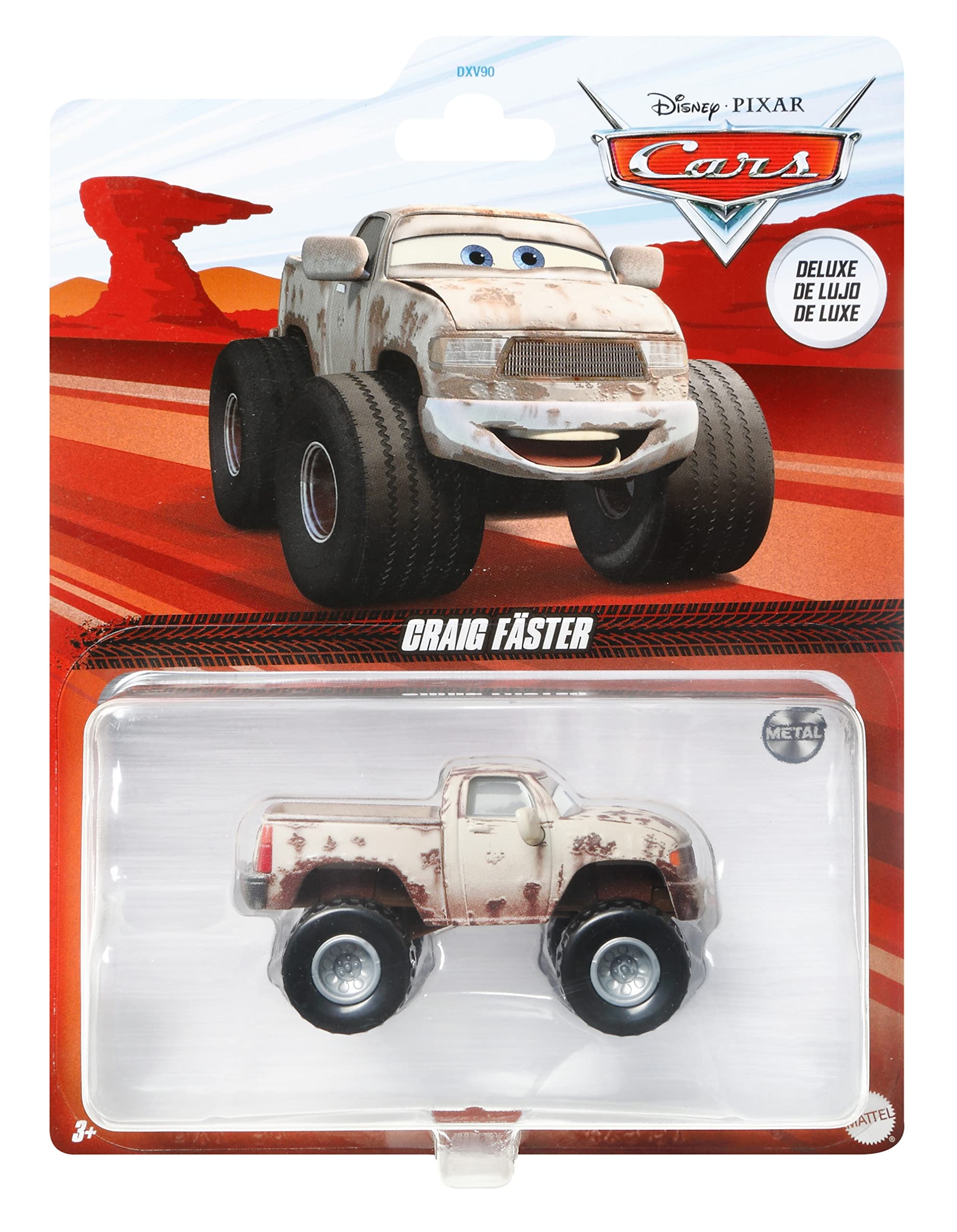 Disney Pixar Cars Deluxe Vehicles, 1:55 Scale Die-Cast Character Cars, Collectible Toy Gifts for Kids Ages 3 Years & Older​