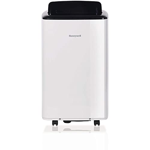 Honeywell 8,000 BTU Smart WiFi Portable Air Conditioner For Bedroom, Office, Living Room, Kitchen, 115V, Cools Up to 350 Sq. Ft. with Dehumidifier, Remote Control and Alexa Voice Control, White