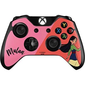 skinit decal gaming skin compatible with xbox one controller - officially licensed disney princess mulan art design